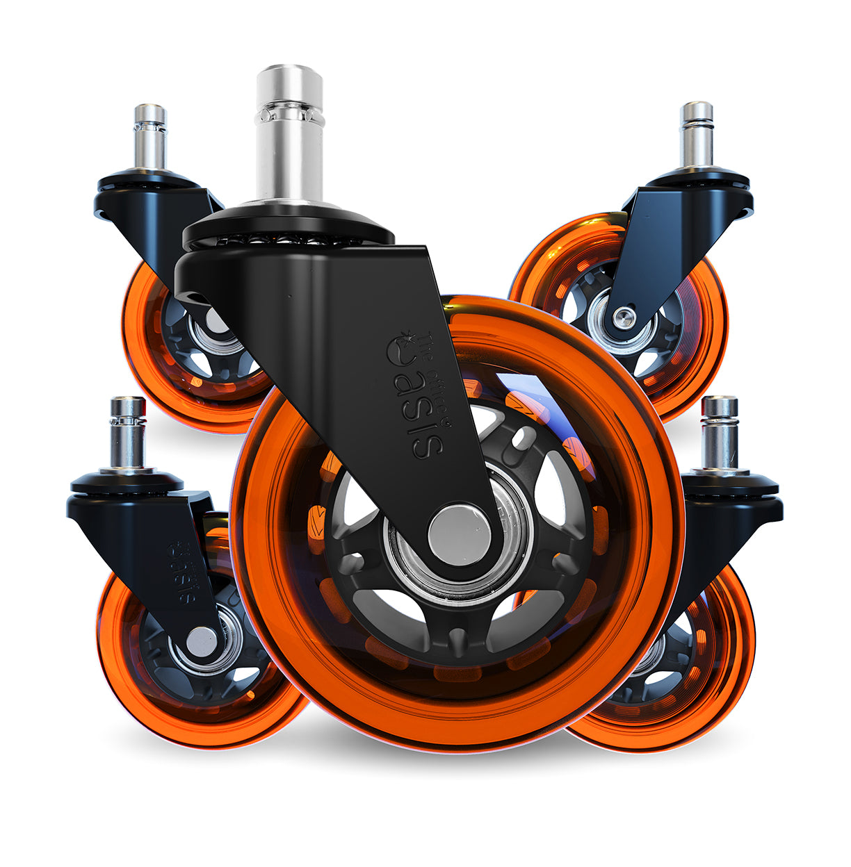 The Original Rollerblade Office Chair Wheels Orange | Lifetime Warranty ...