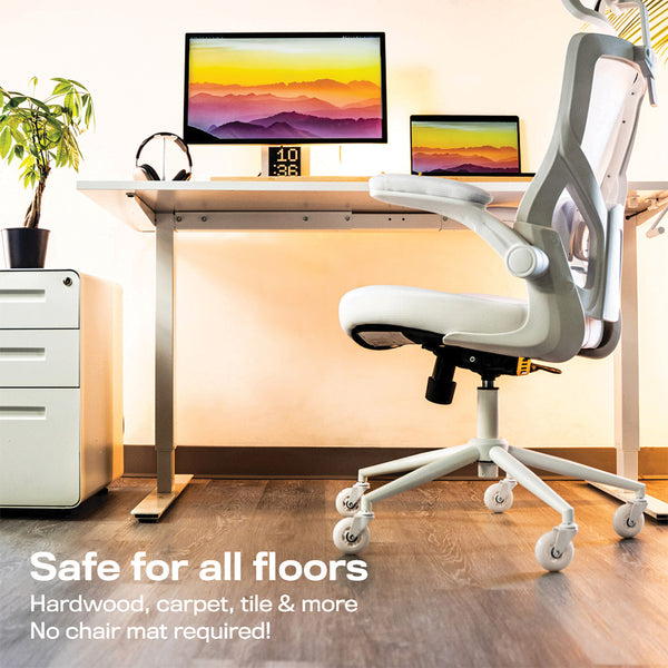 The Original Rollerblade Office Chair Wheels White | Lifetime Warranty ...