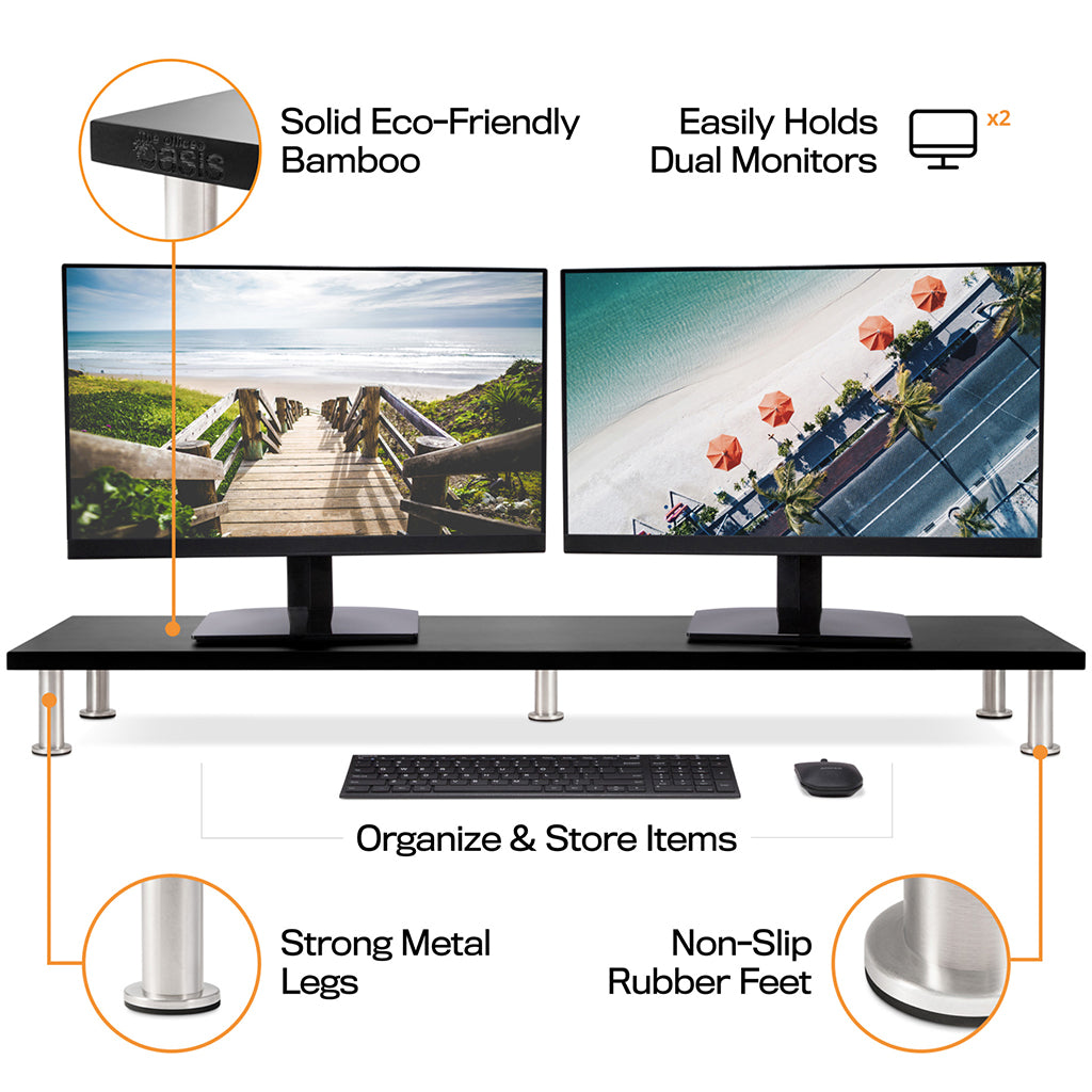 Dual Computer Monitor Stand – The Office Oasis
